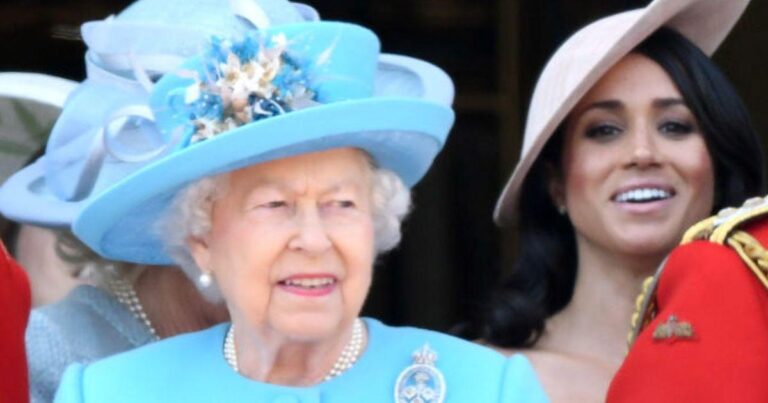 Video shows Meghan Markle breaking protocol at the Queen’s birthday ...